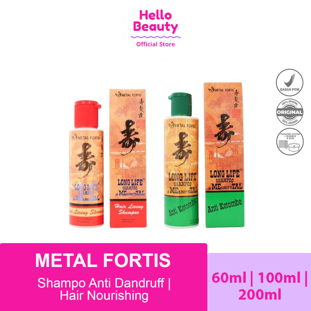 Jual Shampoo Metal Fortis Shampo Anti Dandruff | Hair Nourishing MET ...