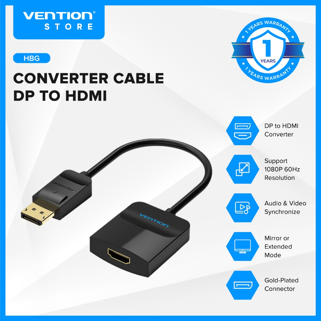 Jual Vention [HBG] Converter DP DisplayPort To HDMI Female Macbook ...