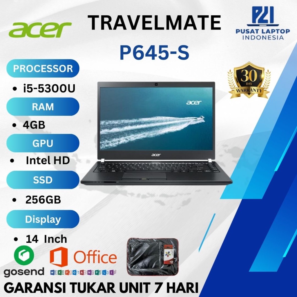 Jual Acer Travelmate P645-S 4/256GB Intel Core I5 Gen 5 Second Original ...
