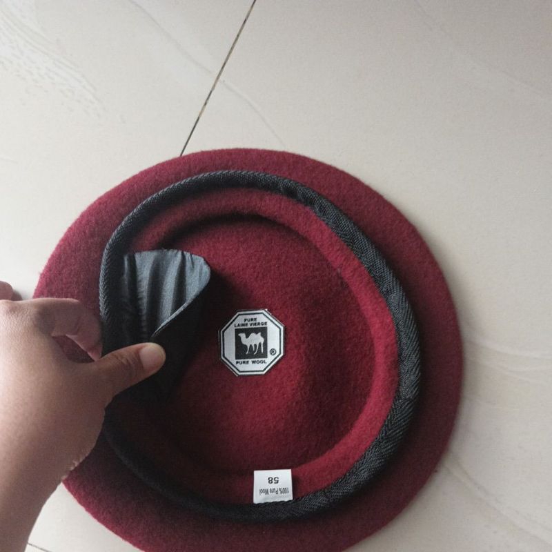 Jual baret Reskrim warna merah sesuai TR/baret reskrim polri/baret ...