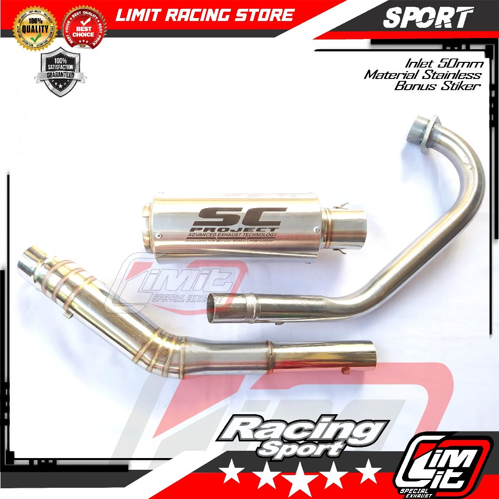 Jual KNALPOT RACING SC PROJECT SS PRO PNP VIXION CBR R15 CB150 SATRIA ...
