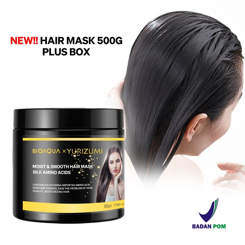Jual [BPOM] Bioaqua x Yurizumi Pelurus Rambut Hair Mask Keratin ...