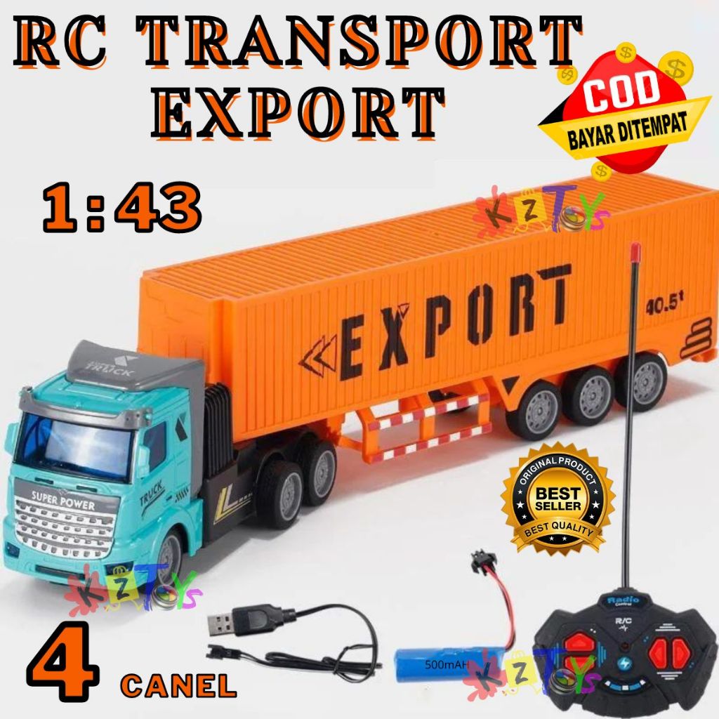 Jual MAINAN RC TRUK BAK TERBUKA TRAILER MOBIL REMOTE CONTROL TRUCK ...