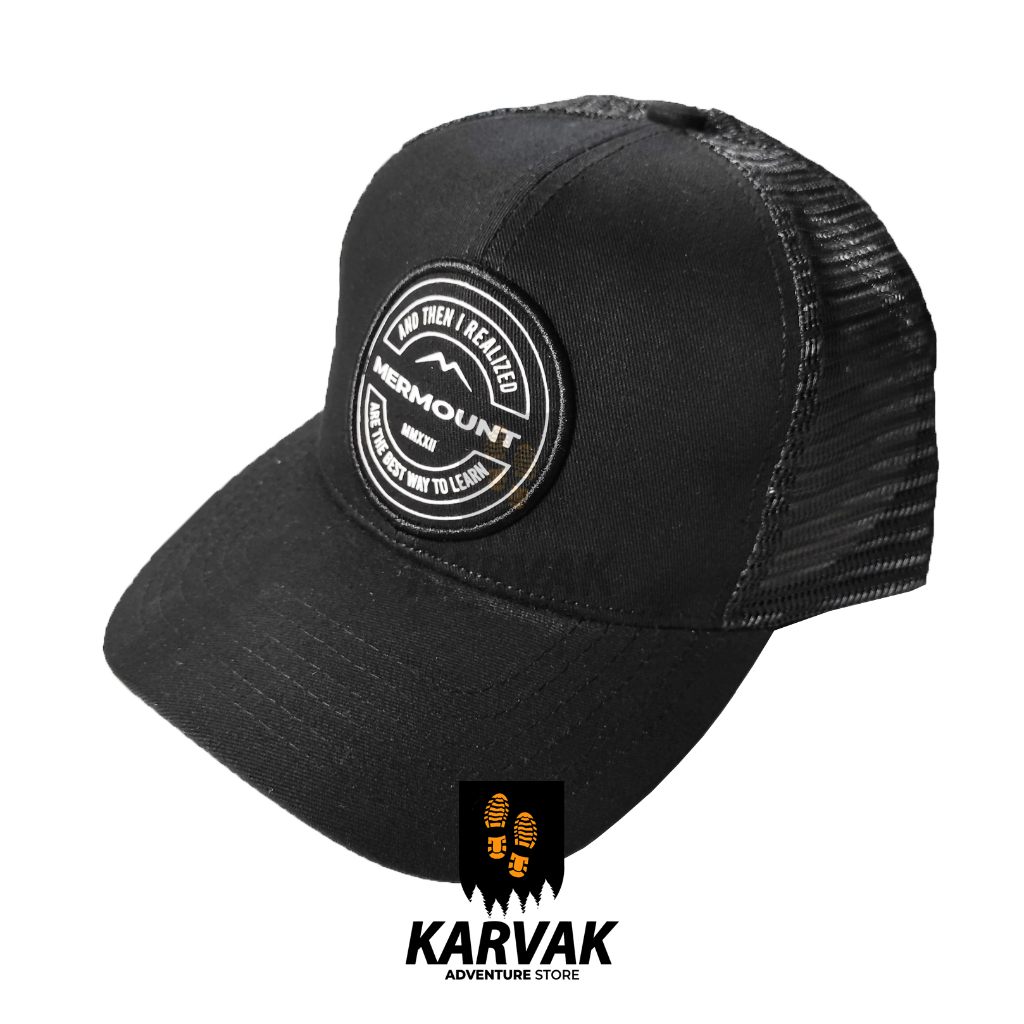 Jual Mermount Adventure Topi Jaring Hitam Topi Snapback Caps | Shopee ...