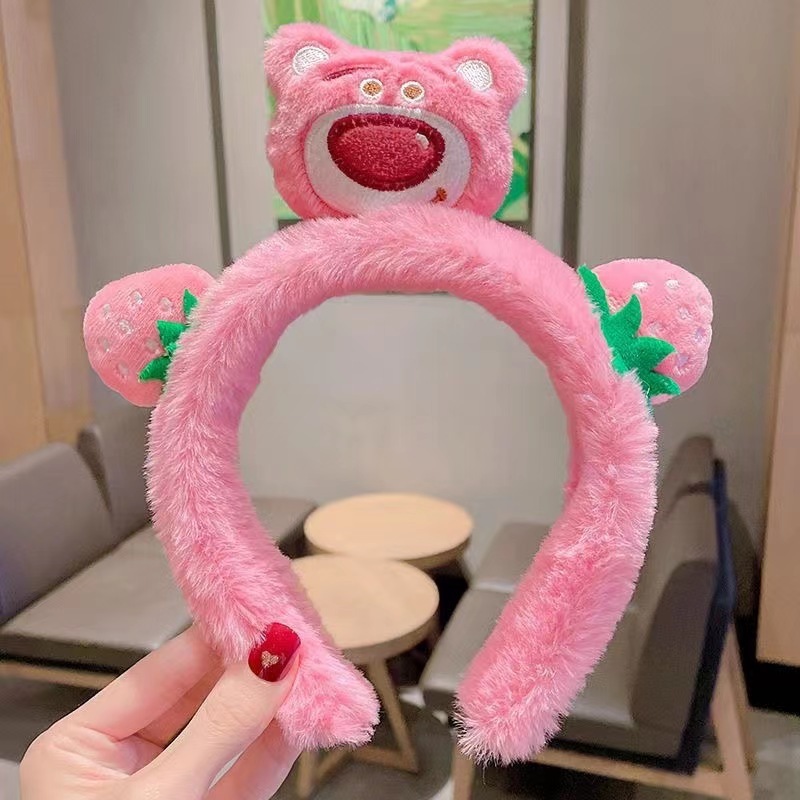 Jual (Hello Girl)B108 Bando Fluffy Bando Wanita Motif Kartun Gaya Korea ...