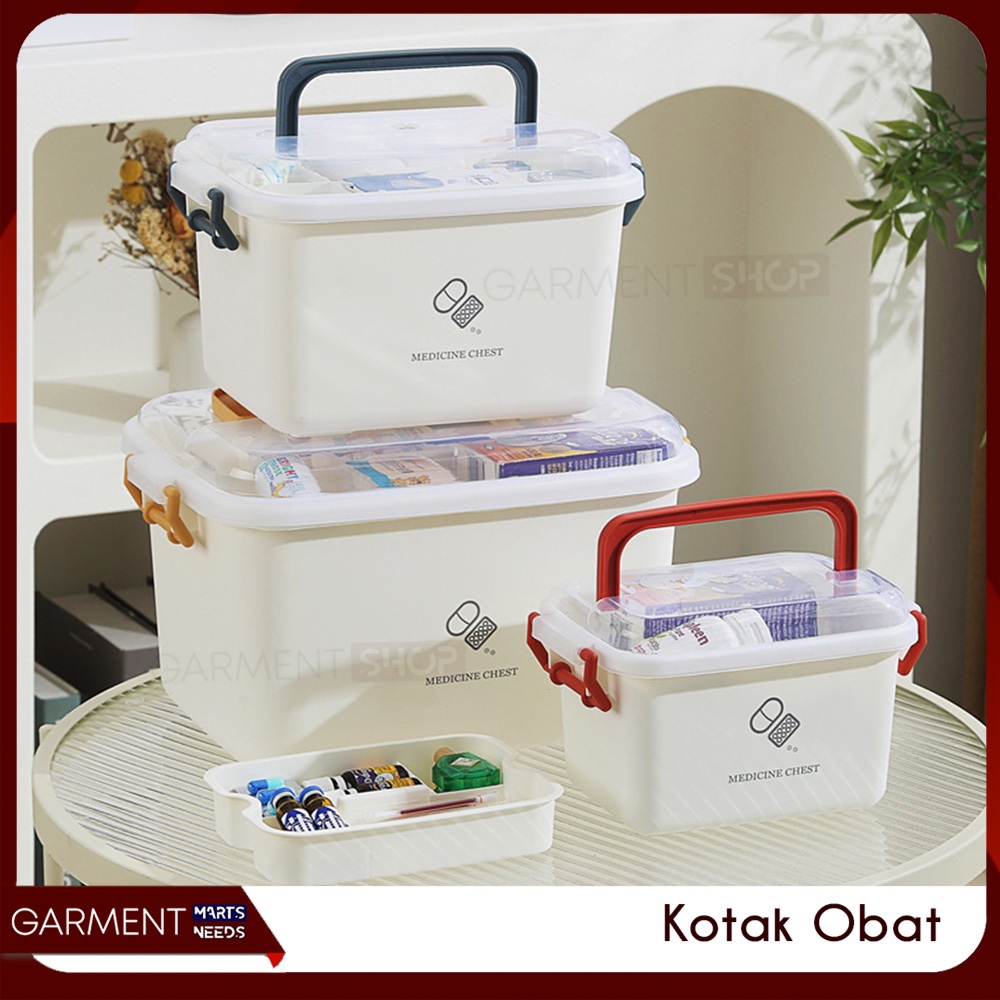 Jual Kotak Obat P3K Portable Medicine Box Organizer Tempat Penyimpanan ...