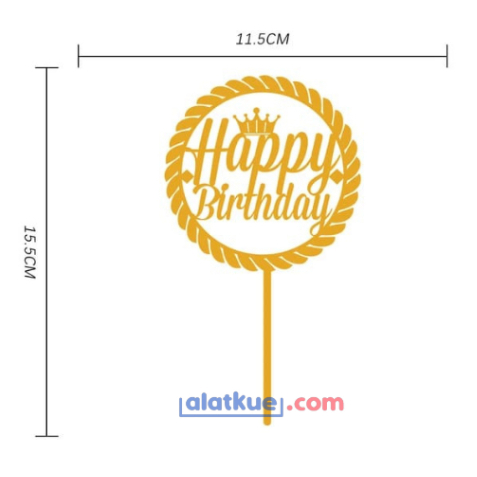 Jual Topper Kue HBD Plastik Topper Tusukan Kue Hiasan Kue | Shopee ...