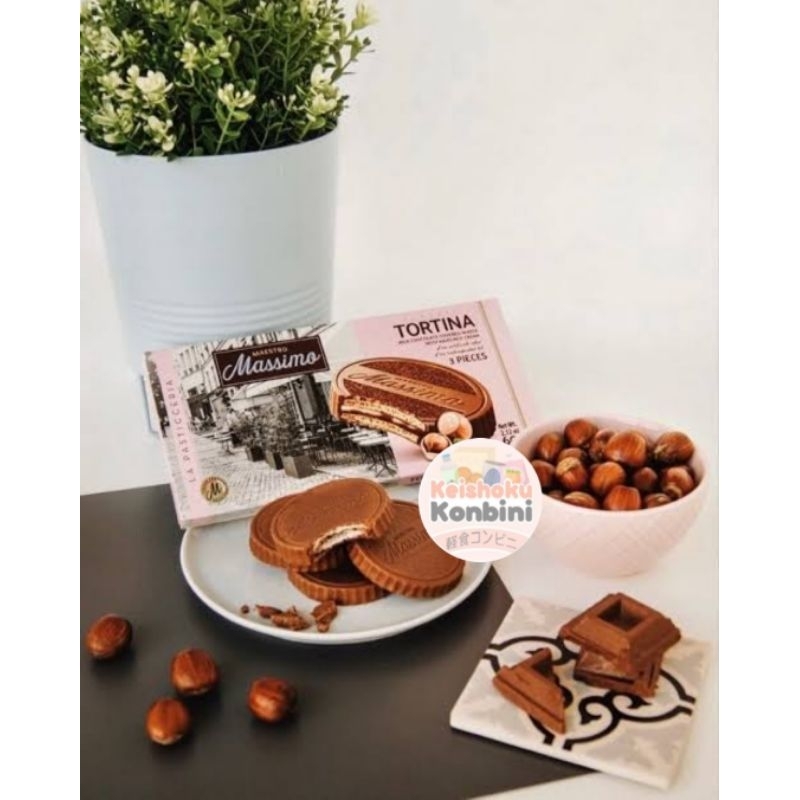 Jual Maestro Massimo Tortina Milk Chocolate Wafer / snack impor ...