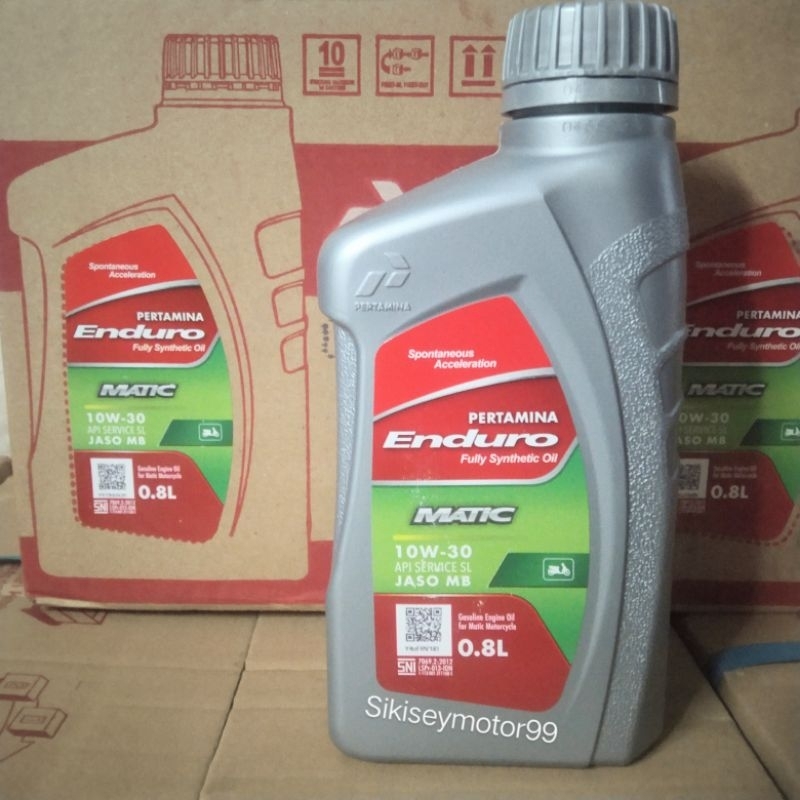 Jual OLI ENDURO MATIC 0.8L FULLY SYNTHETIC OIL 10W-30 (GARANSI 100% ORI ...