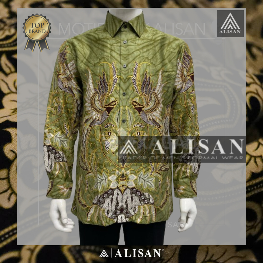 Jual ALISAN - KEMEJA BATIK PRIA LENGAN PANJANG SLIMFIT/REGULAR UKURAN S ...