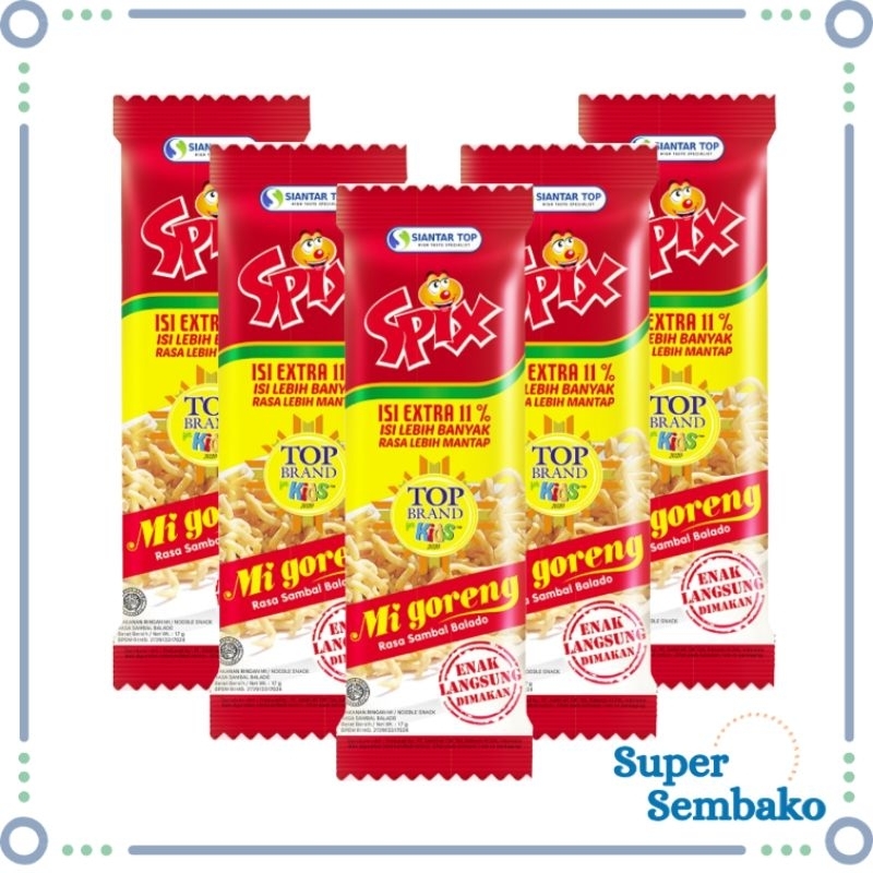 Jual SNACK MIE GORENG KERING SPIX RENCENG ISI 10 PCS BUNGKUS | Shopee ...