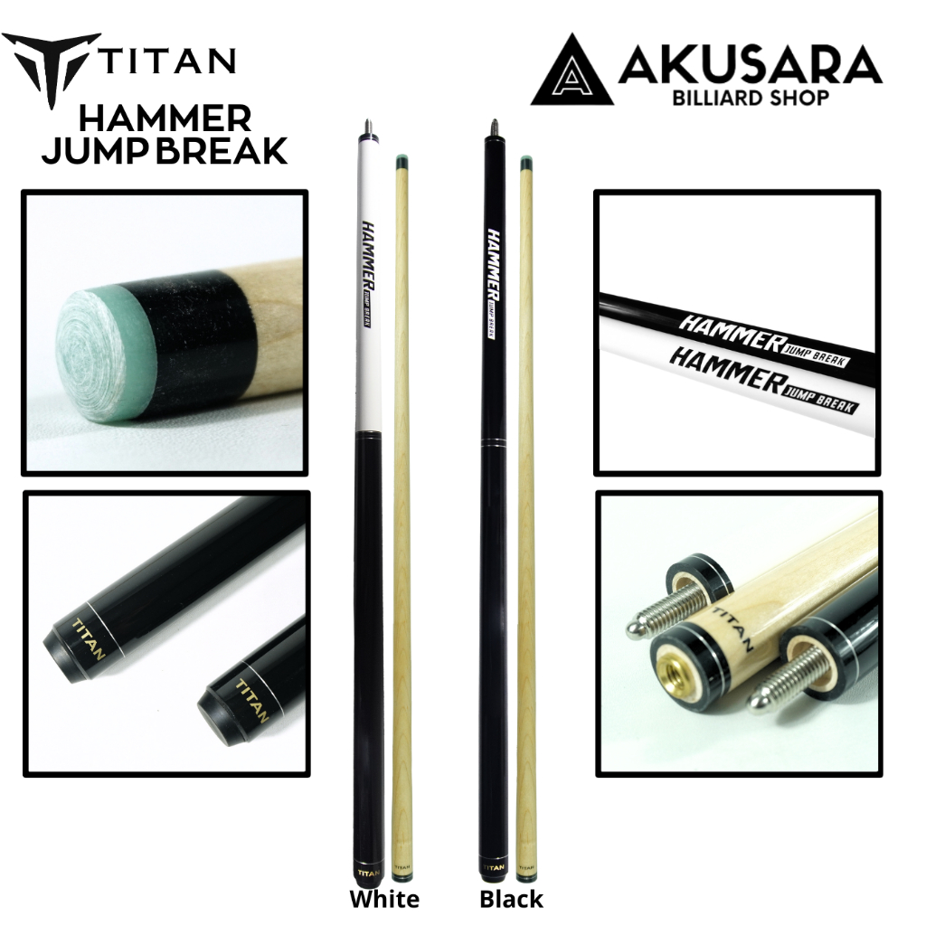 Jual Titan Hammer Jump Break (HEAVY HIT TECHNOLOGY) Cue Stick Billiard ...