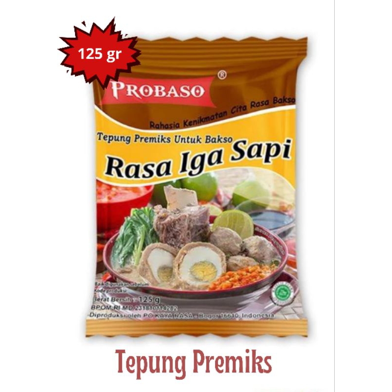 Jual Probaso Tepung Premiks Rasa Iga Sapi 125 gr | Shopee Indonesia
