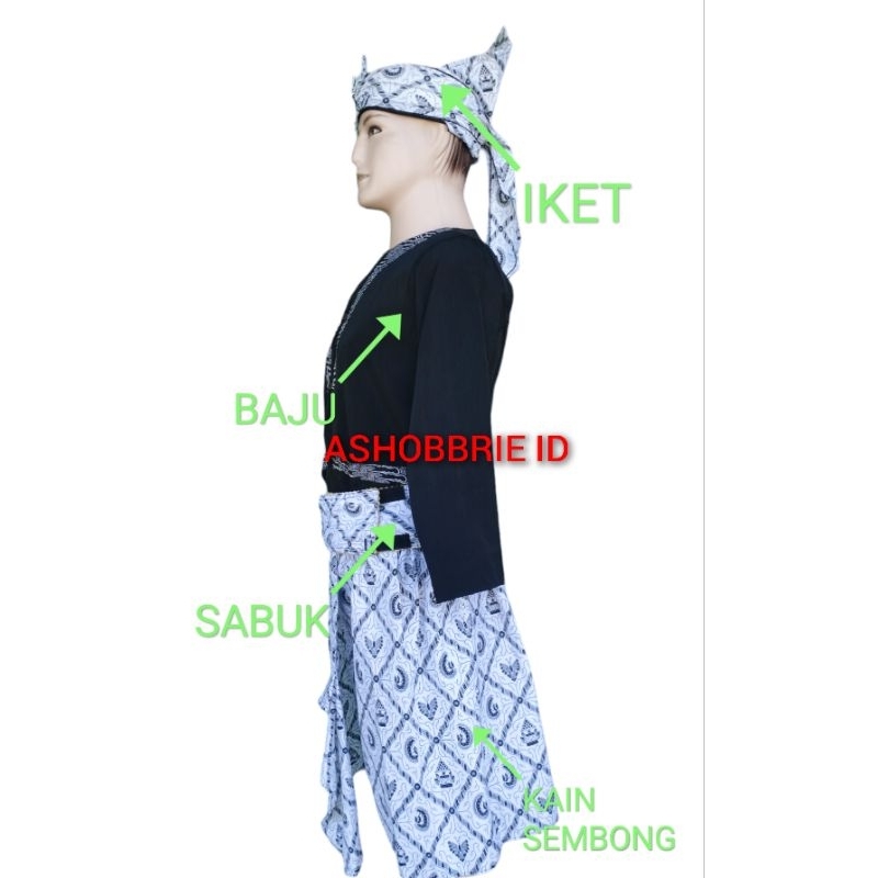 Jual Kain dodot/sembong/baju samin/baju silat/baju adat Sunda jawa ...