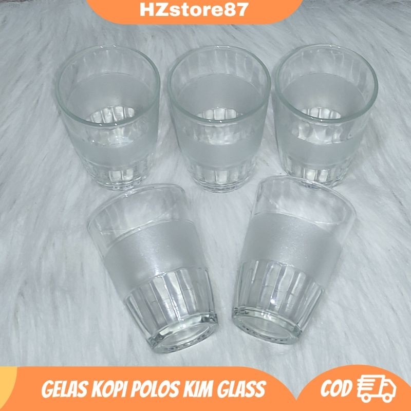 Jual [6 PCS] Gelas Kopi / Gelas Teh / Gelas Beling Polos Ukuran L ...