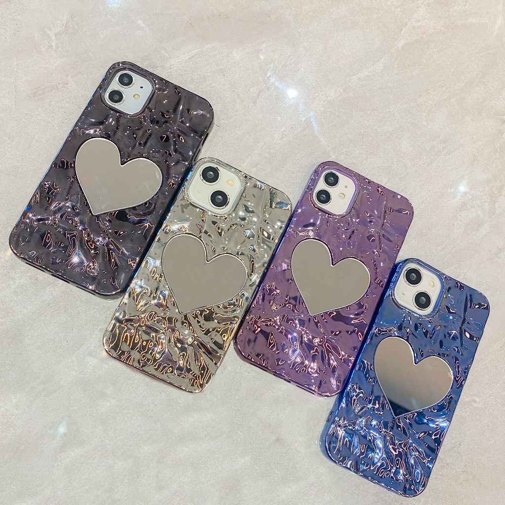 Jual Love Mirror 3D Case For IPHONE XR 11 12 13 14 15 PLUS PRO MAX ...