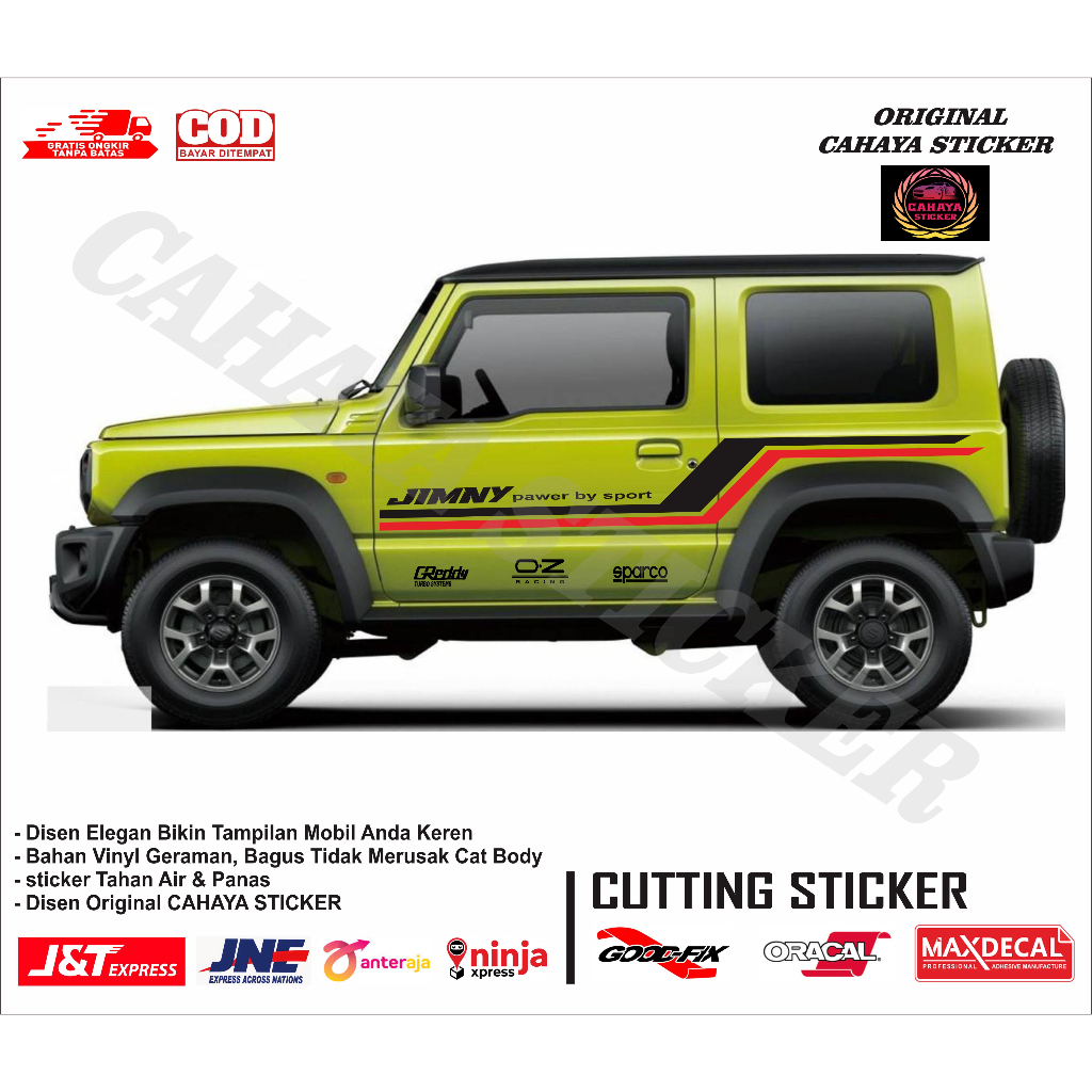 Jual promo sticker mobil sticker mobil jimny stiker lis mobil jimny ...