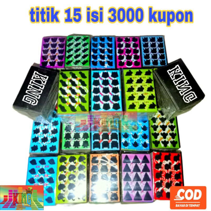 Jual MAINAN GOSOKAN BOM (titik 15 isi 3000 kupon) terbaru motif campur ...