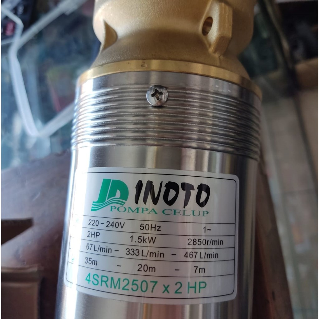Jual Pompa Submersible Inoto Casing Sumur 4" tenaga 2 HP 25 kubik 7 ...