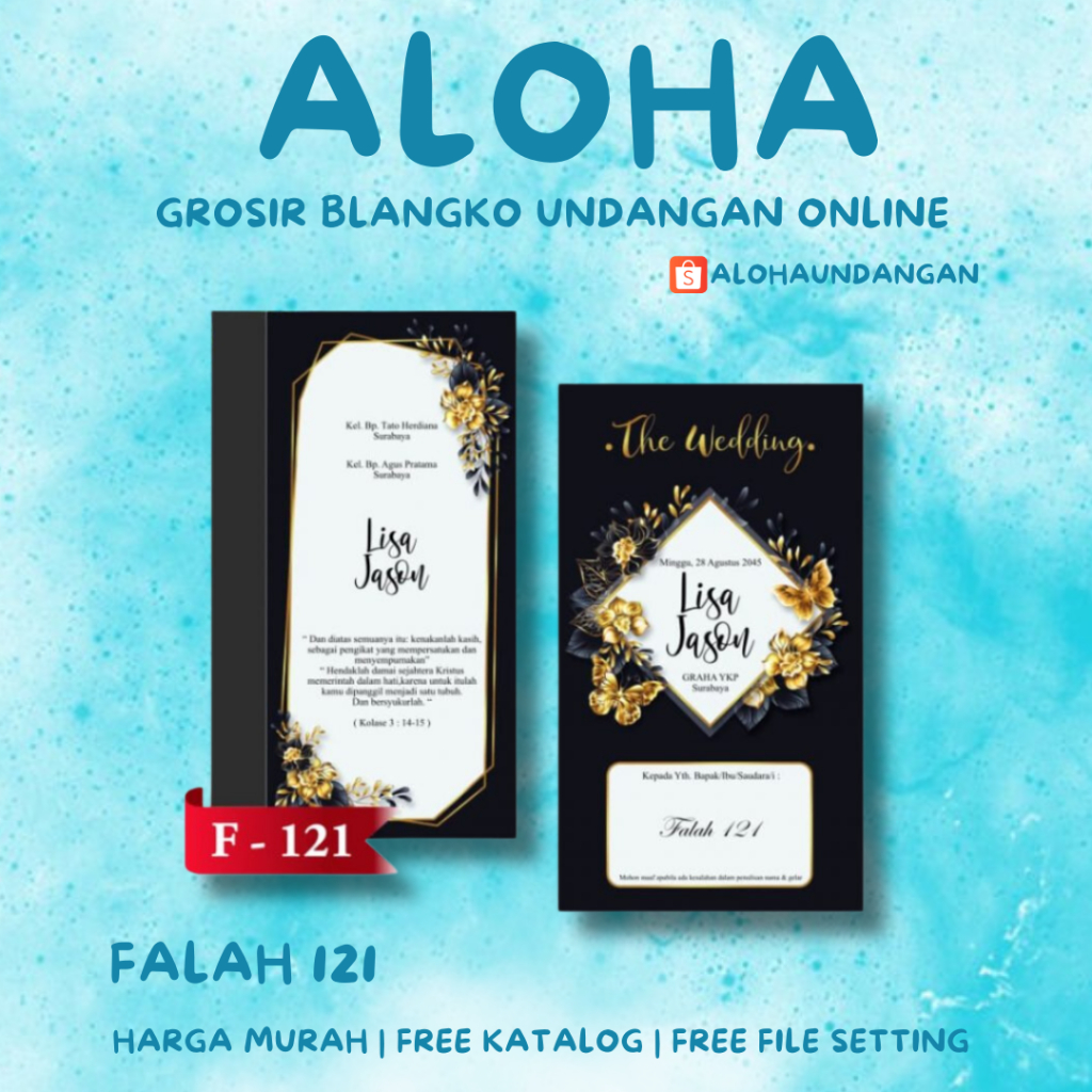 Jual BLANGKO UNDANGAN FALAH 121 | Blangko Undangan kosong | Kertas ...