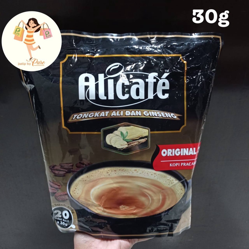 Jual ALICAFE Tongkat Ali dan Gingseng ORIGINAL 30g isi 20 Sachets ...