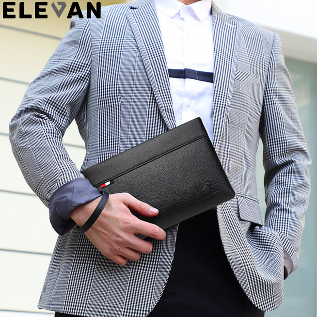 Jual ELEVAN Tas Tangan Clutch Dompet Pria Kulit TC 3 | Shopee Indonesia