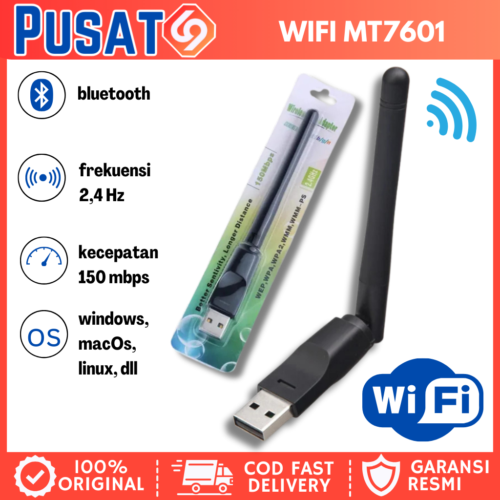 Jual USB WIFI MT7601 / MT7601 WIFI DONGLE USB / WIFI MT7601 USB DONGLE ...