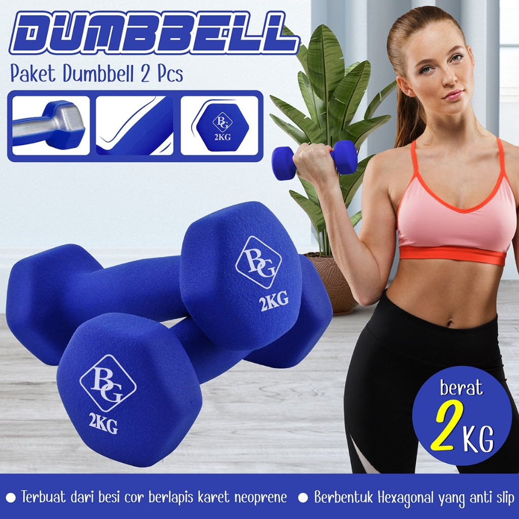 Jual HTD SPORT Dumbell Barbel Mini Neoprene Cast Iron 1KG 2KG 3KG 4KG ...