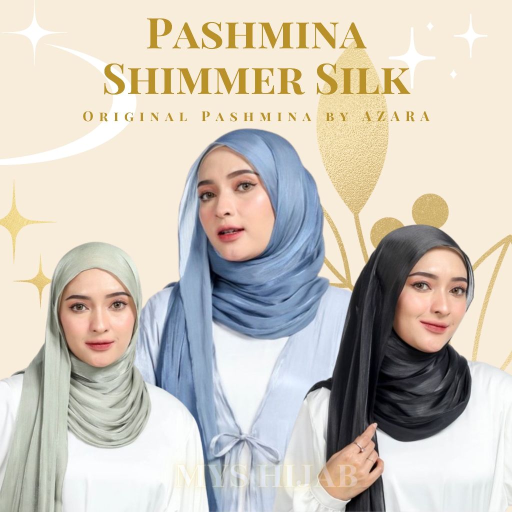 Jual Pashmina Shimmer Silk, Pashmina Shimmer, Hijab Pashmina Azara ...