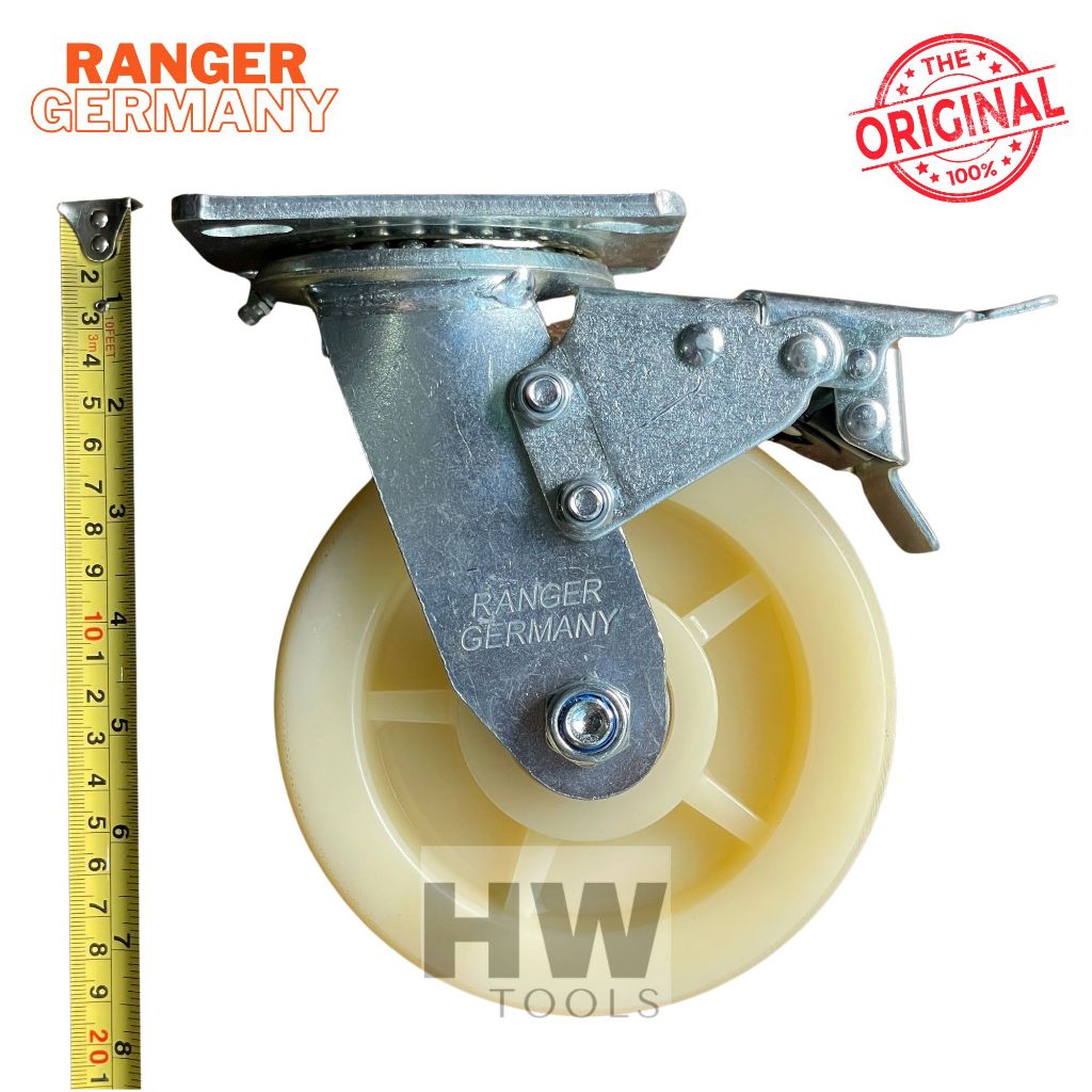 Jual Roda Troli Nilon Hidup Rem 6 Inch Heavy Duty Nylon Castor 6 ...