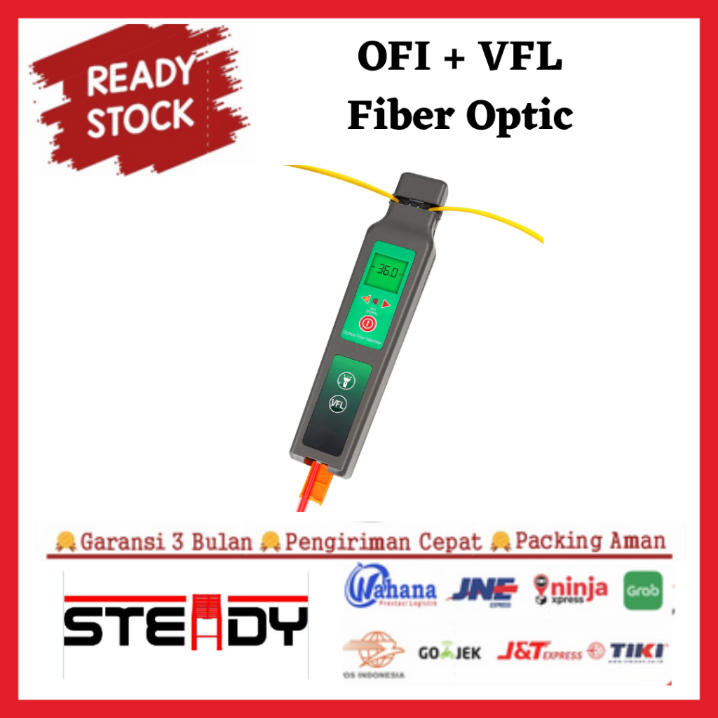 Jual OFI + VFL Fiber Optic 2in1 Optical Fiber Identifier Identifikasi ...