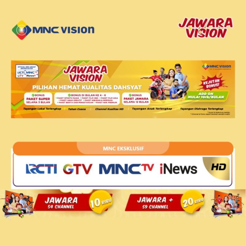 Jual Paket Jawara Mnc Vision Jawara & Jawara + | Shopee Indonesia