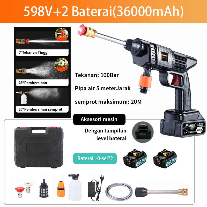 Jual Mukete 298V/398V/598V alat cuci motor portable alat cuci motor dan ...