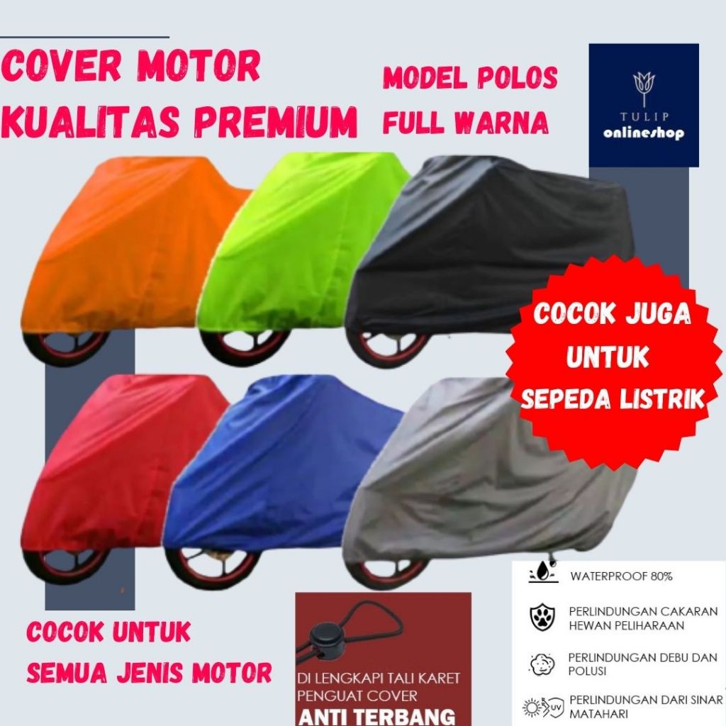 Jual Sarung Penutup Cover Body Sepeda Motor Waterproof Anti Hujan Untuk ...