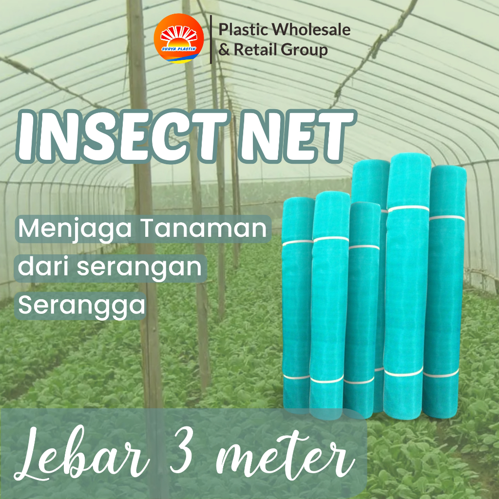 Jual NEW ITEM !! Lebar 3 meter, INSECT net / Kasa ( PUTIH&HIJAU ...