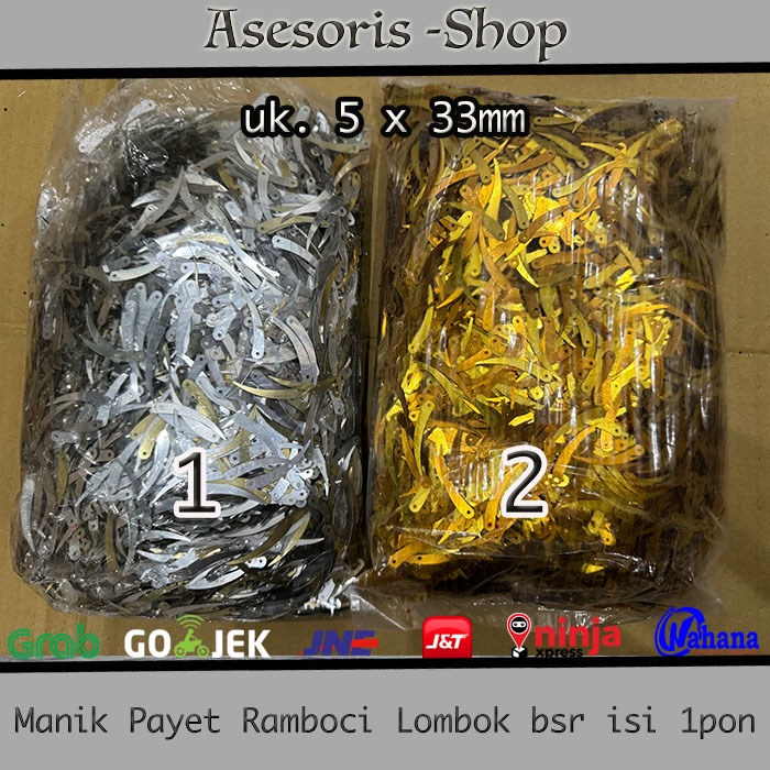 Jual Manik Ramboci Payet Lombok Besar |Payet Lombok Besar POLOS LASER 1 ...