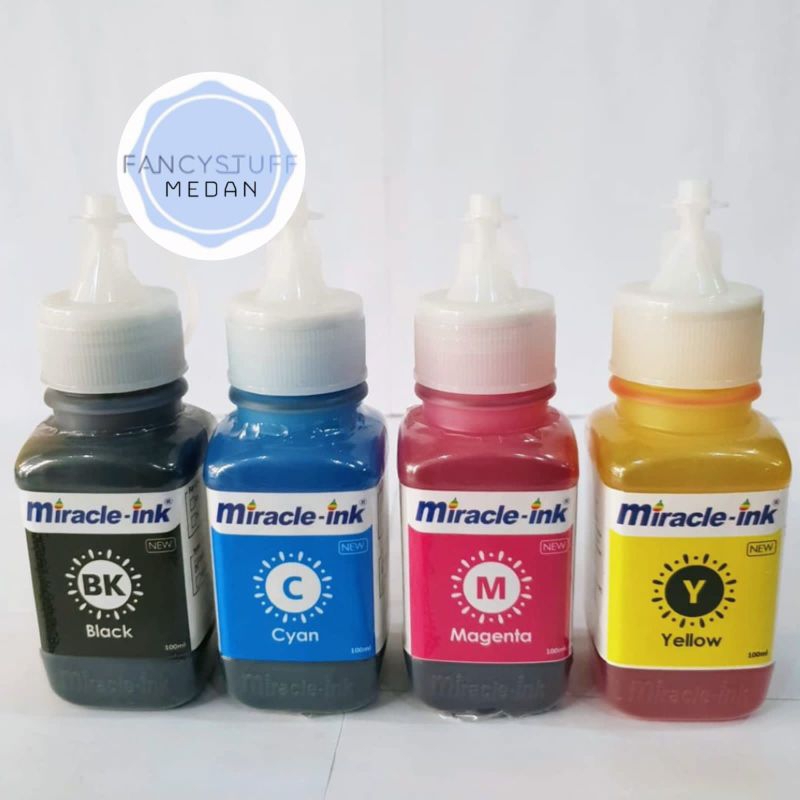 Jual Fancystuff - tinta printer miracle ink 100ml 4 warna (harga satuan ...