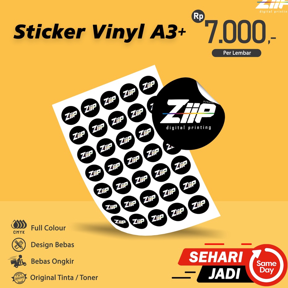 Jual Cetak Stiker Label Vinyl A3 | Shopee Indonesia