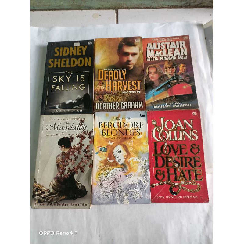 Jual ori NOVEL SIDNEY SHELDONS, HEATHER GRAHAM, ALASTAIR MACNEILL ...