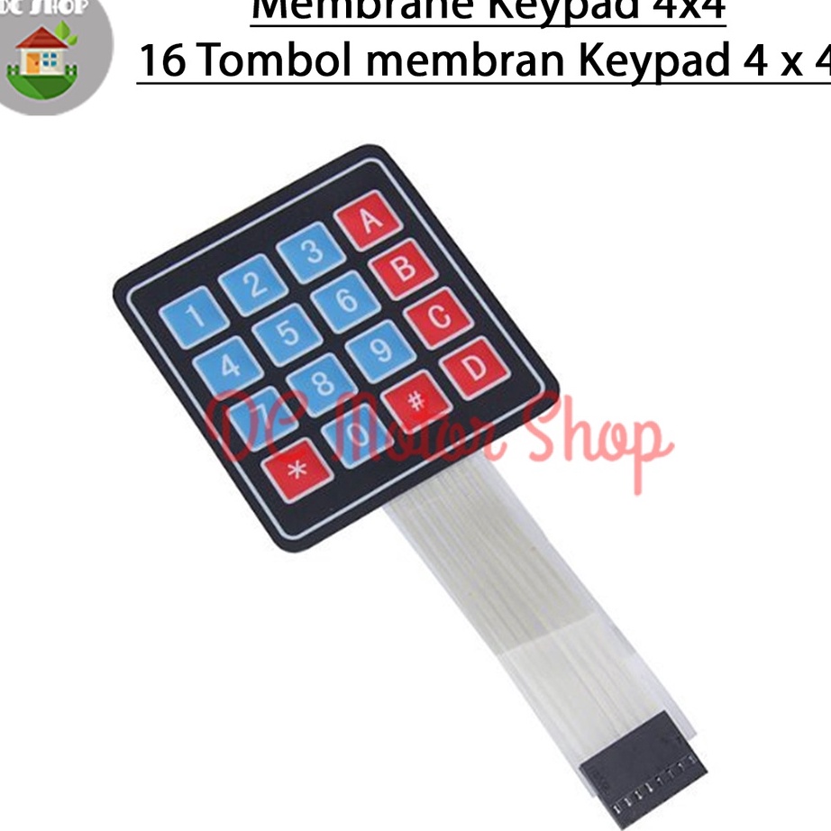 Jual Membrane Keypad 4x4 16 Tombol membran Keypad 4 x 4 | Shopee Indonesia