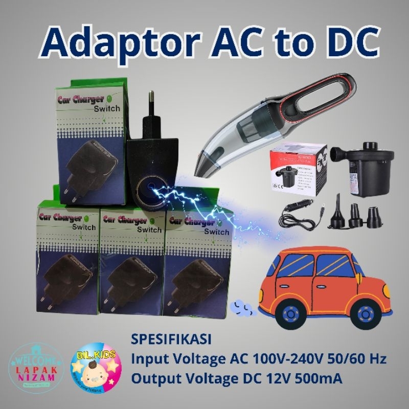 Jual ADAPTER COLOKAN LIGHTER MOBIL KE LISTRIK AC TO DC | Shopee Indonesia