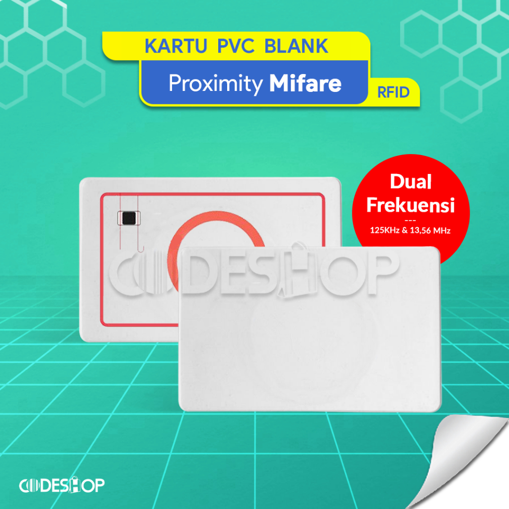 Jual Kartu RFID Dual Frequency 125 KHz + 13.56 MHz PVC Blank Card ...