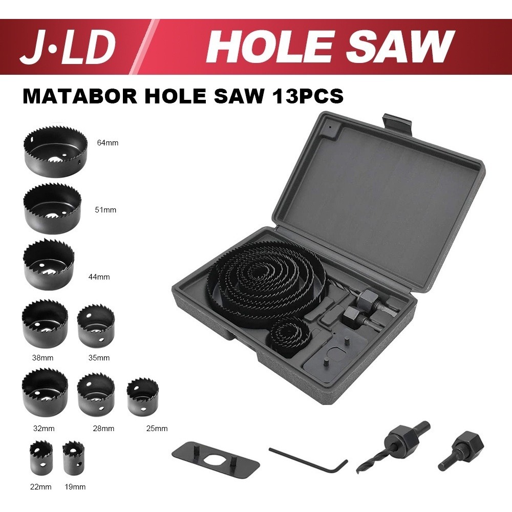 Jual JLD Hole saw 13 pcs - Mata Bor Holesaw Lingkaran MOD1071 | Shopee ...