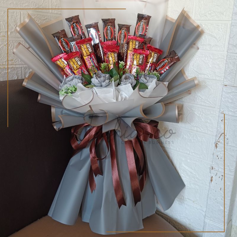 Jual (HANYA INSTANT) BUKET SNACK JUMBO - BUKET JAJAN - BUKET WISUDA ...