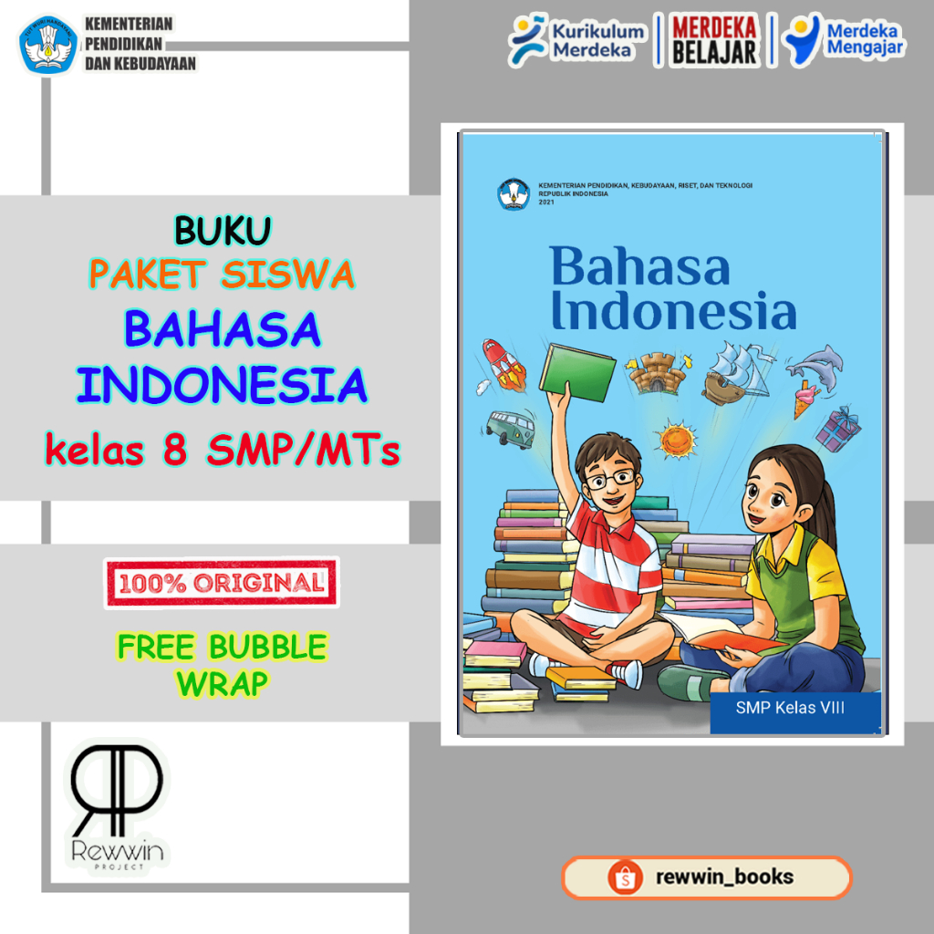 Jual Buku Siswa Bahasa Indonesia Kelas 8 SMP Kurikulum Merdeka | Shopee Indonesia