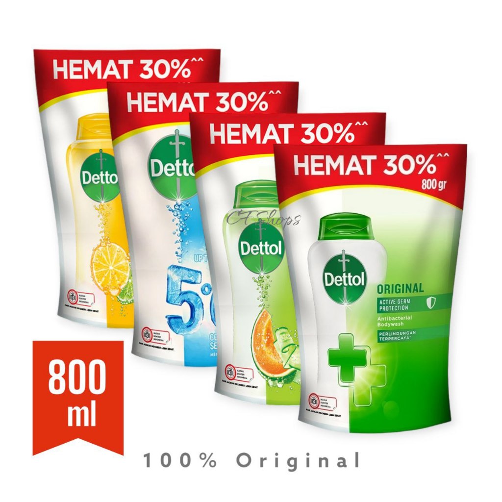 Jual DETTOL Sabun Mandi Cair Anti Bakteri Original, Fresh, Lasting ...