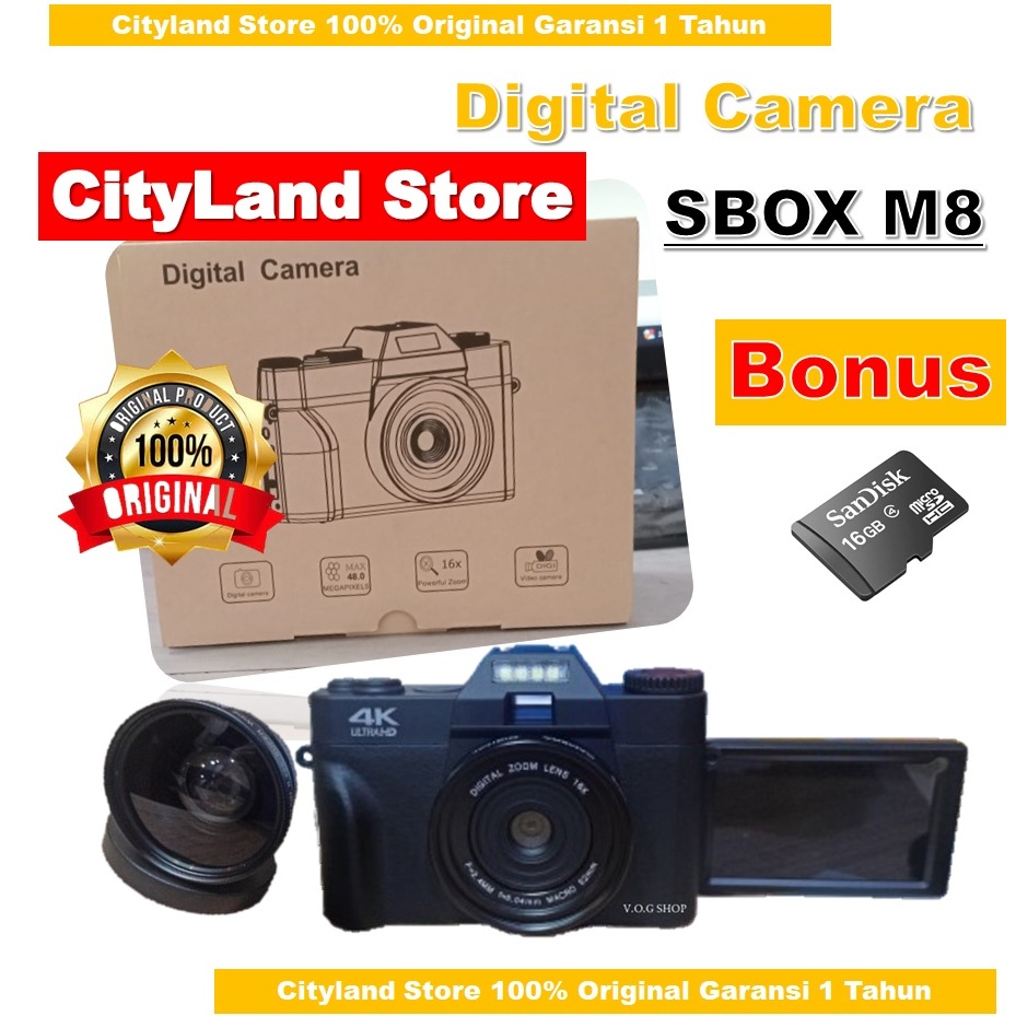 Jual Digital Camera Sbox M8 Original Garansi 1 Tahun | Shopee Indonesia