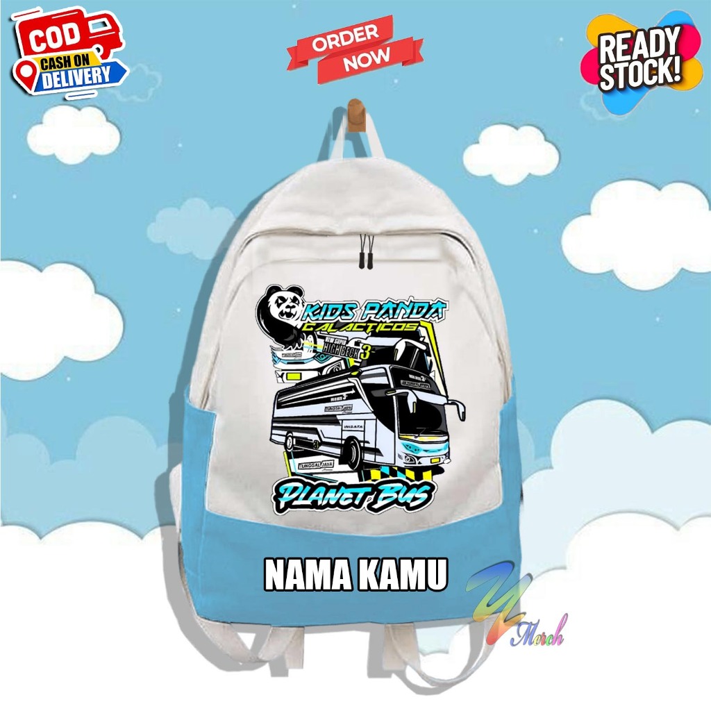 Jual Tas Ransel Anak SD/TK Bus Mania KIDS PANDA Backpack Anak Gamer 34 ...