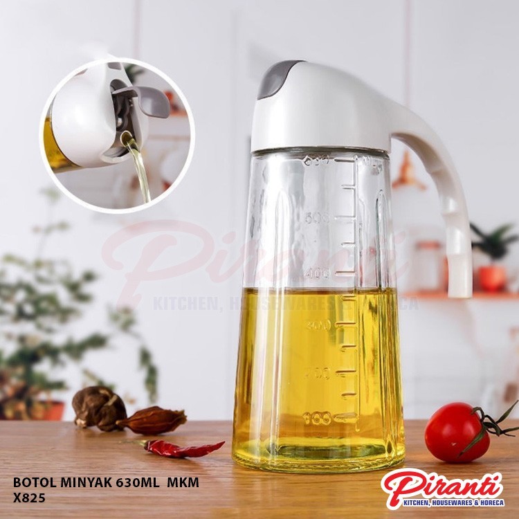 Jual Botol Minyak 630ML Kaca / Tempat Minyak 630ML Anti Tumpah / Botol Kaca Minyak Dapur / Oil ...