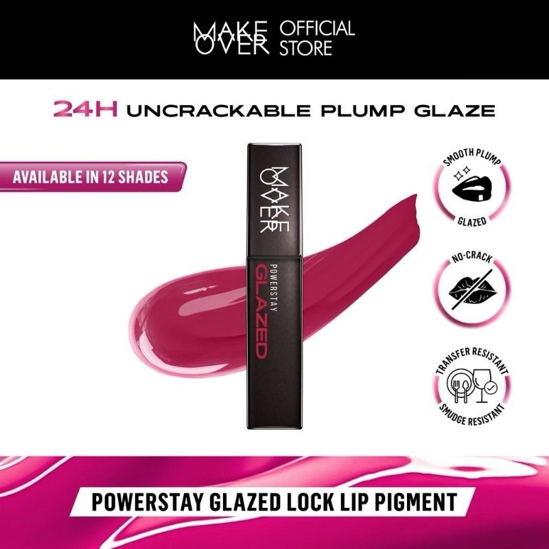 Jual Make Over Powerstay Glazed Lock Lip Pigment | Shopee Indonesia